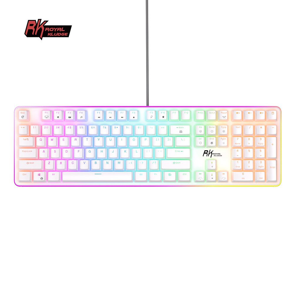 Klaviatūra Royal Kludge RK918 (Balta) - RK Red switches